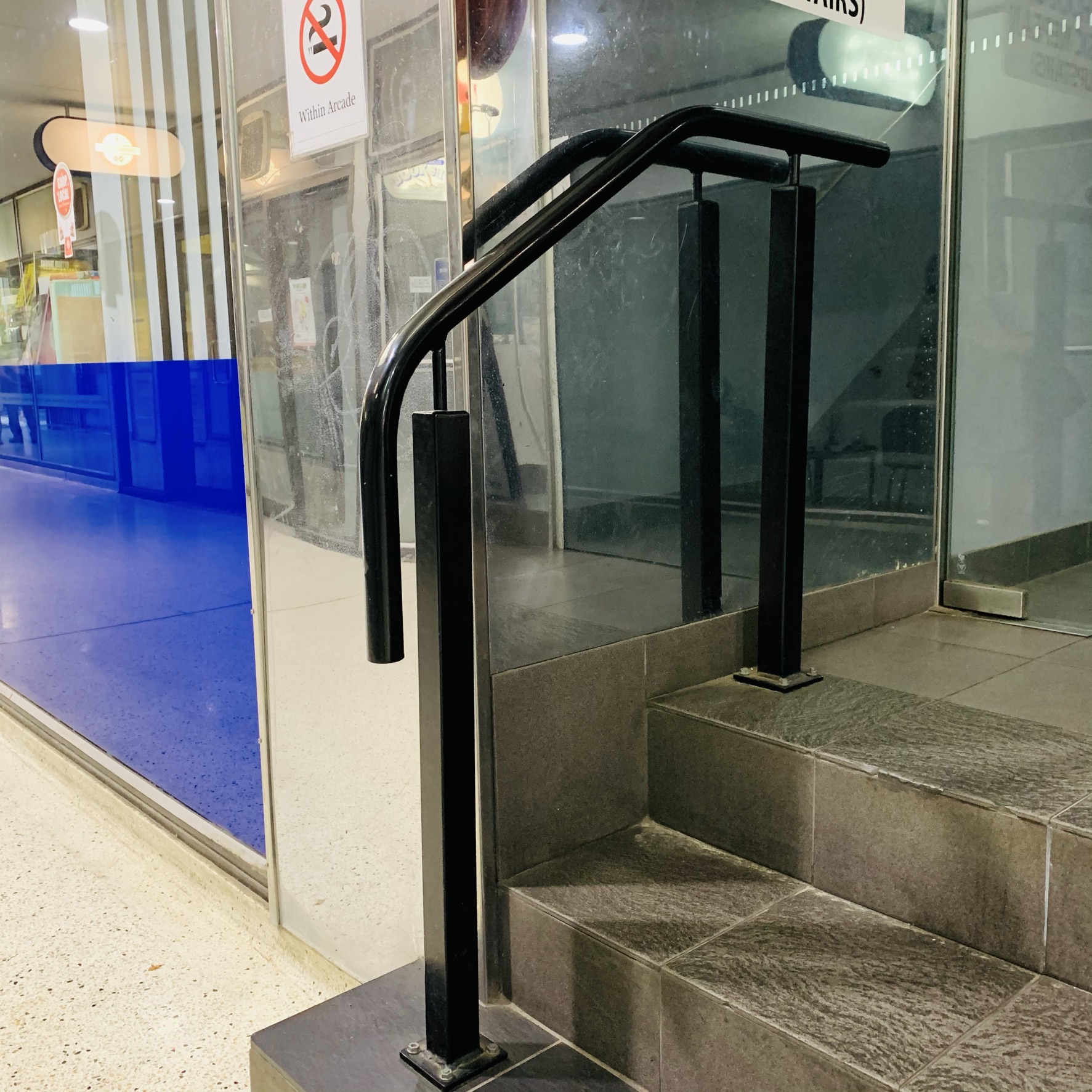 Grip Rails in wrought iron and aluminium freestanding or attached ...