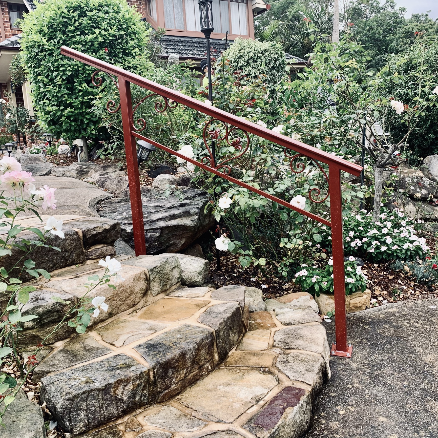 Grip Rails in wrought iron and aluminium freestanding or attached ...